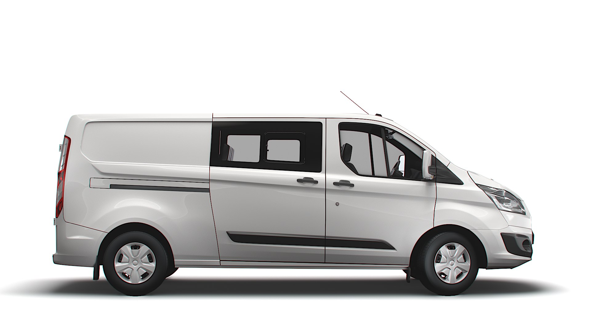 Ford Transit Custom L2H1 DC IV201 3D Model - TurboSquid 2042360