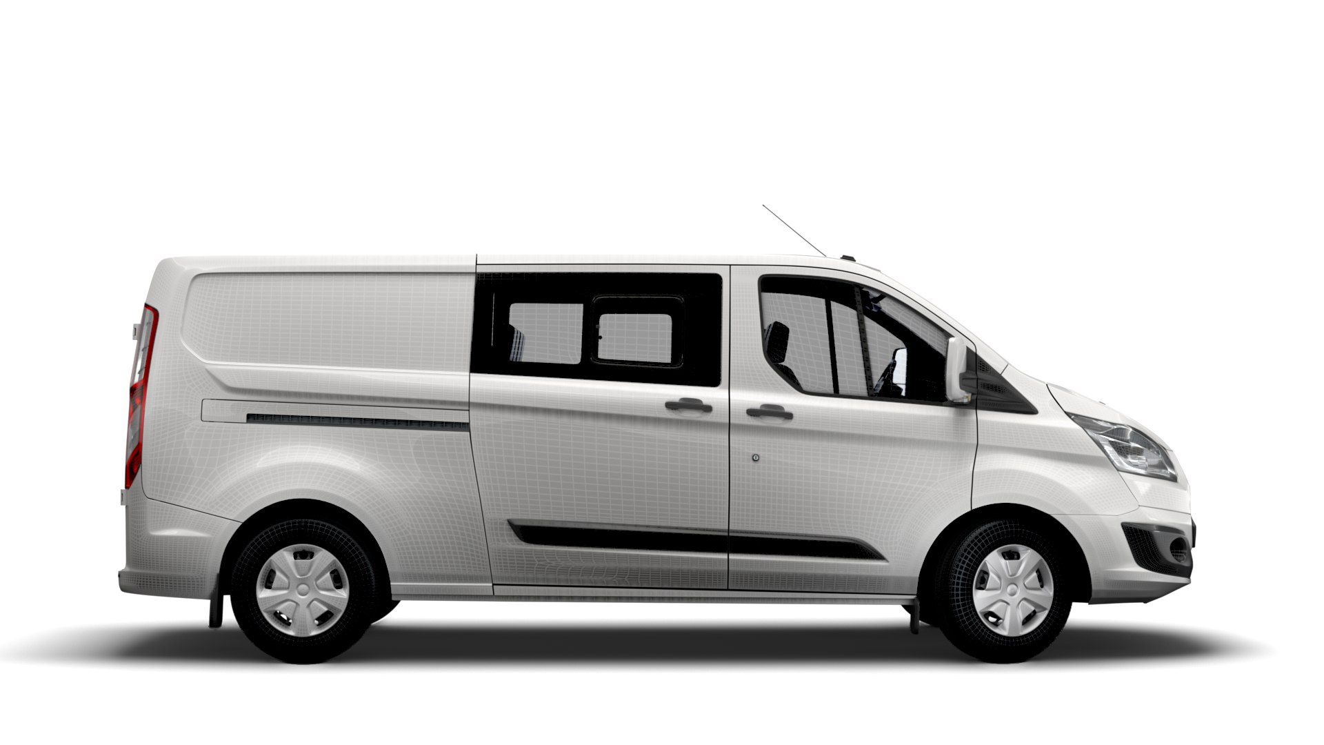 Ford Transit Custom L2H1 DC IV201 3D Model - TurboSquid 2042360