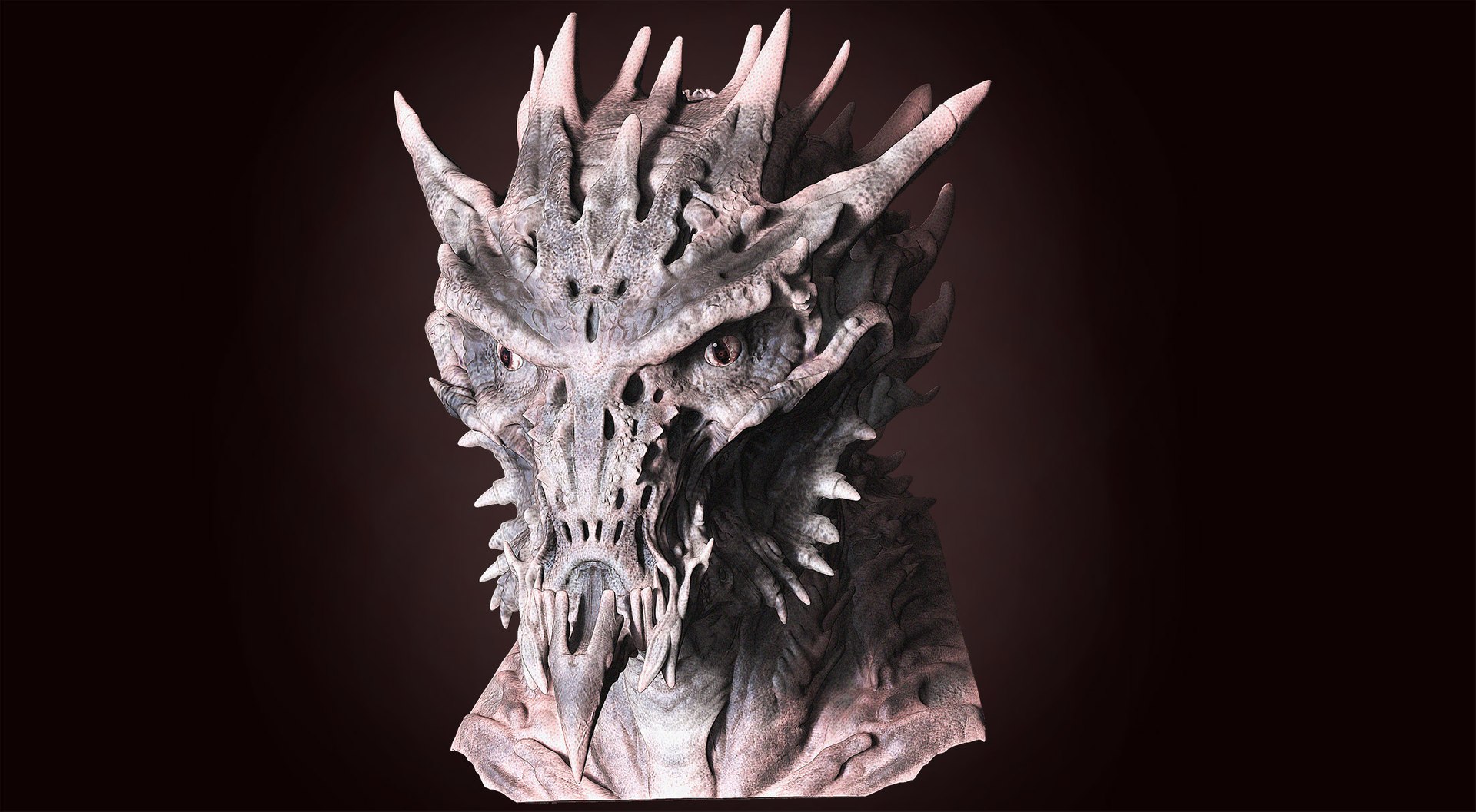 3D Demon Creature Head - TurboSquid 2478708