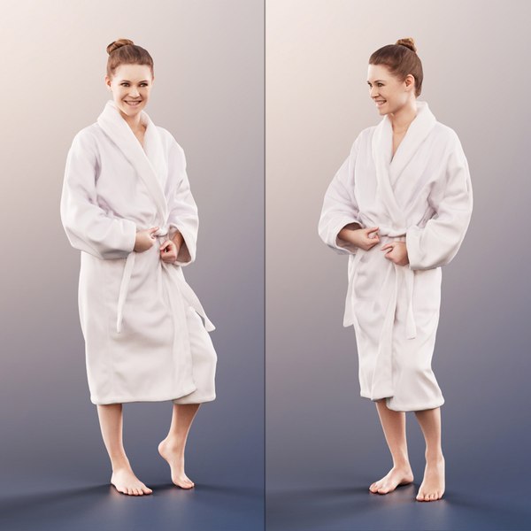 Woman bathrobe bath 3D model - TurboSquid 1703458
