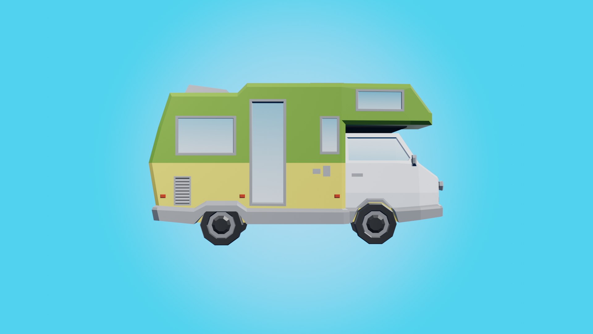 3D Low Poly Caravan - TurboSquid 1915807