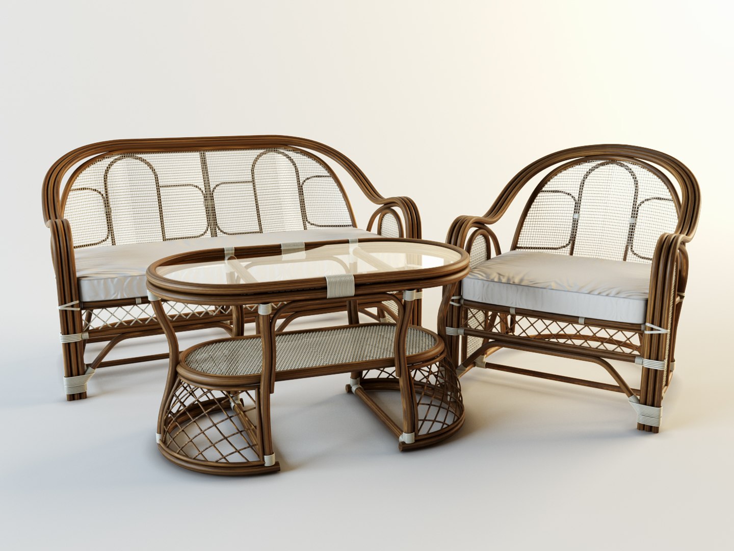 3d outdoor rattan