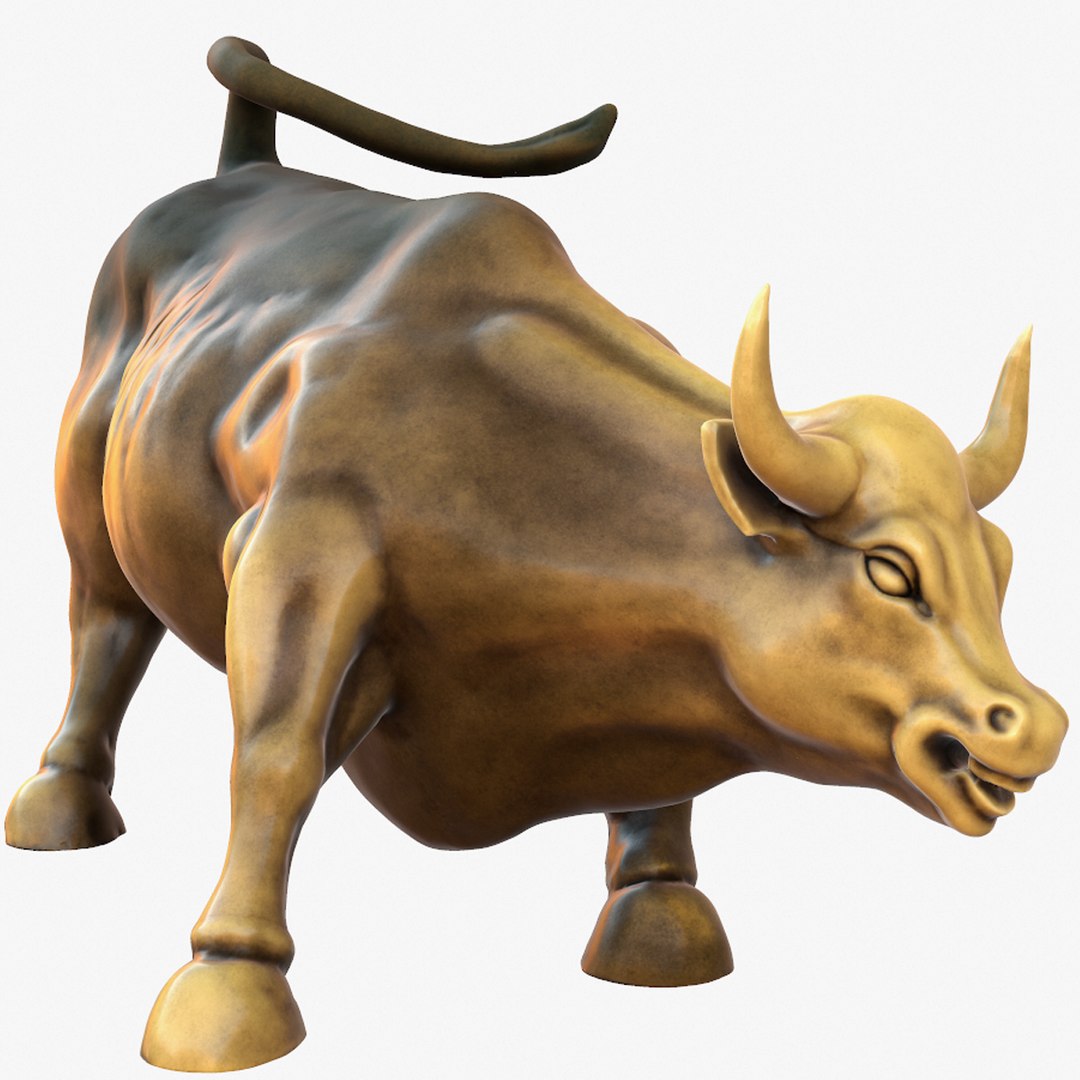 3D Charging Bull Pbr - TurboSquid 1271103