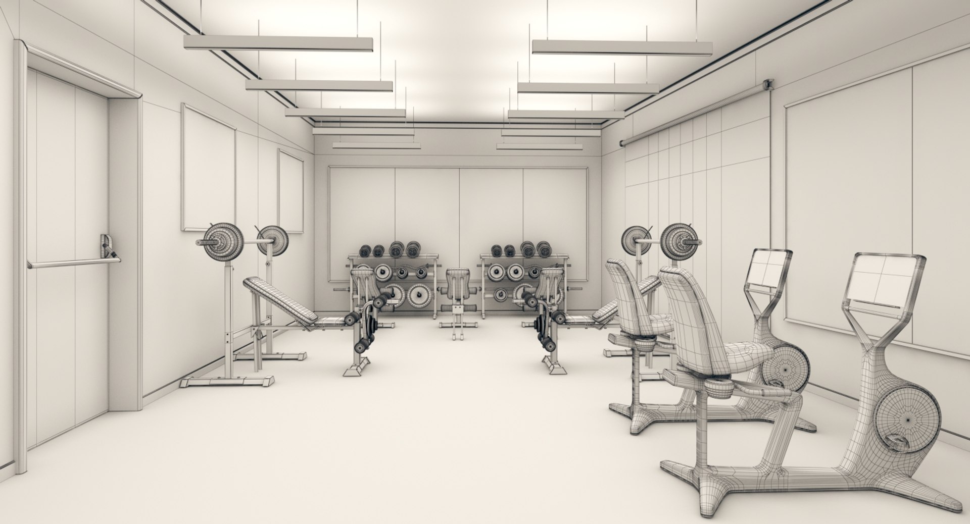 3D Gym Interior - TurboSquid 1310832