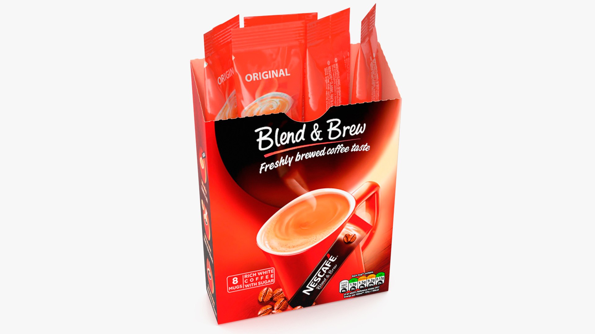 3D model Nescafe Blend and Brew Box Opened - TurboSquid 2160563