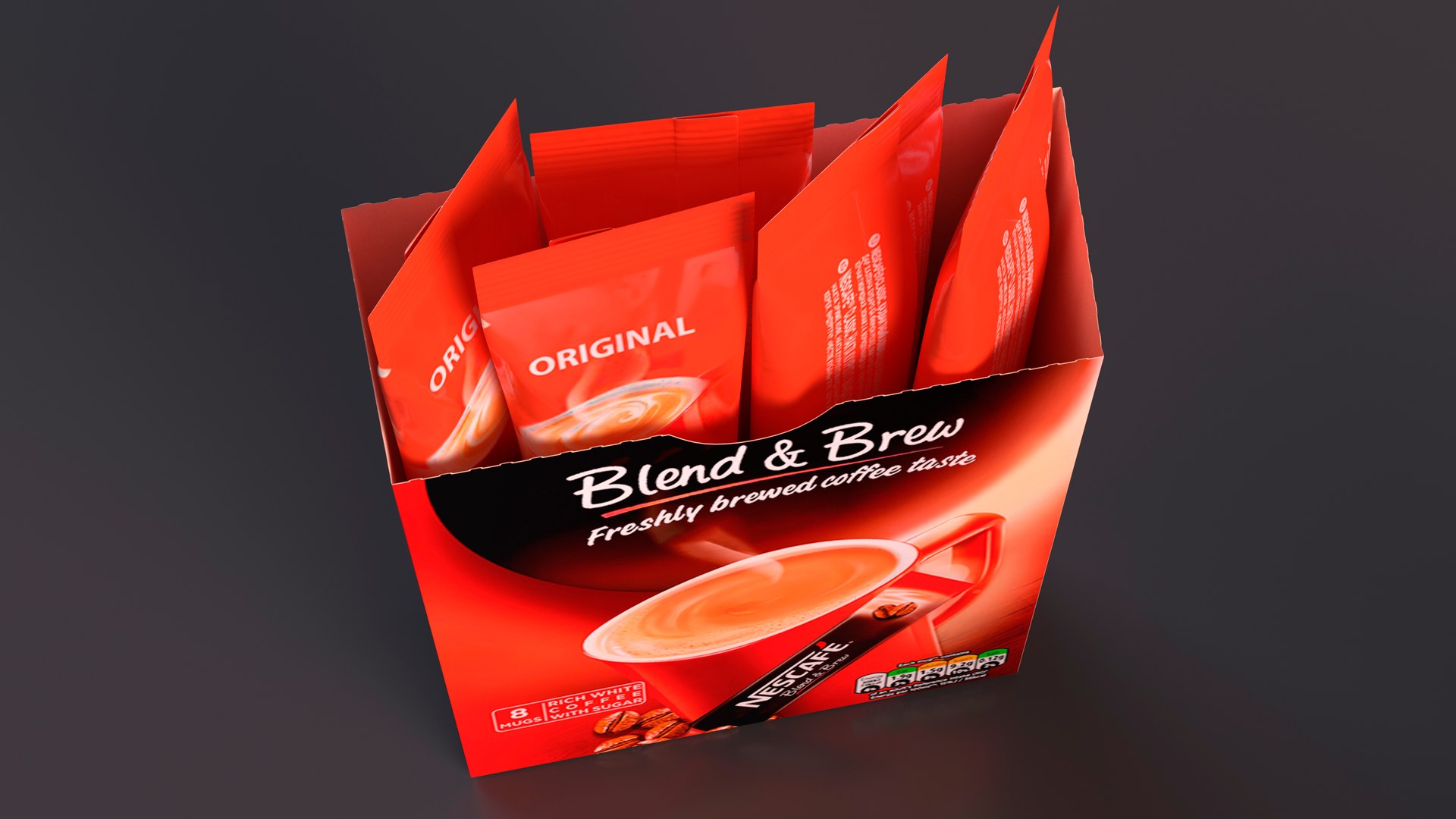 3D model Nescafe Blend and Brew Box Opened - TurboSquid 2160563