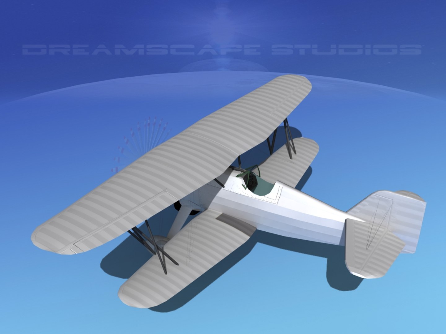 3d Model Curtiss Hawk Fighter P-6