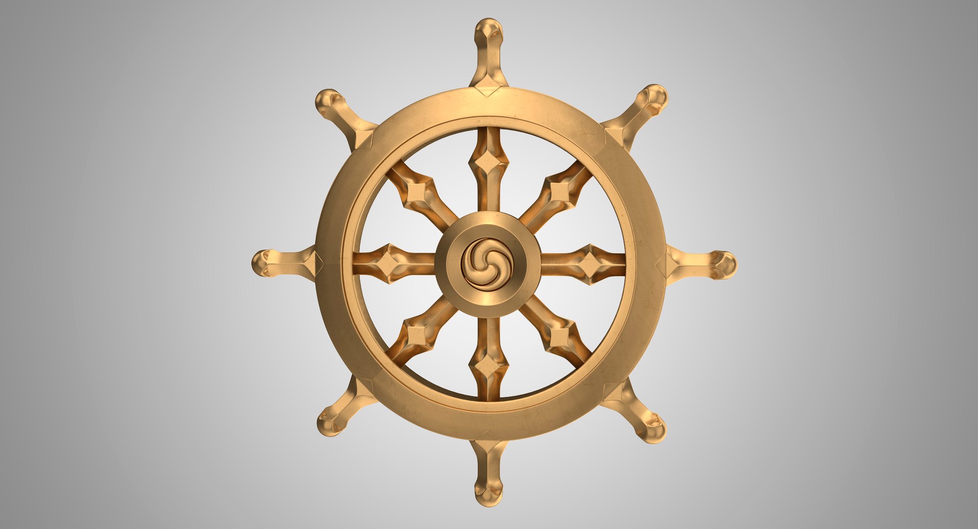 3D Wheel Of Dharma Symbol - TurboSquid 2156475
