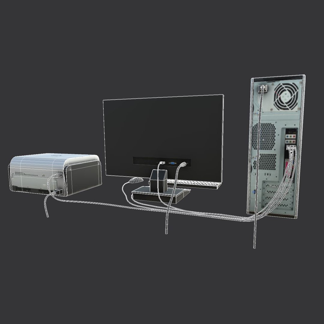 Desktop Computer 3D - TurboSquid 1350289