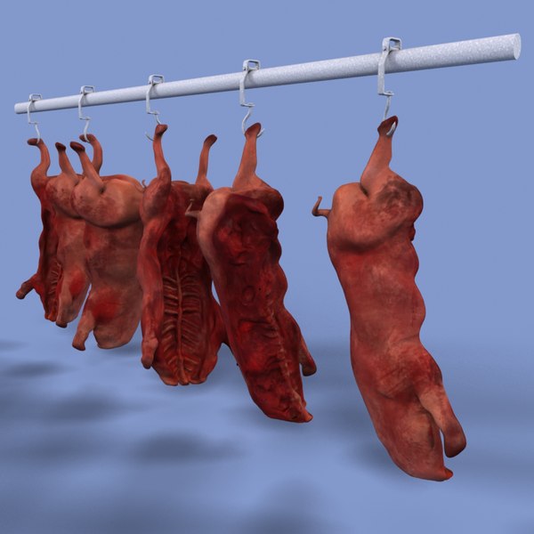 dead pigs 3d model