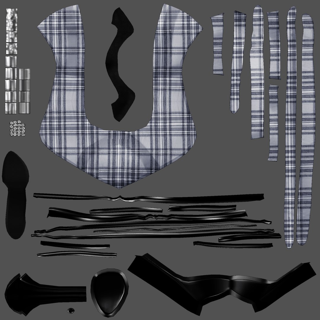 Stiletto Platform Punk Heels 3D - TurboSquid 2072426