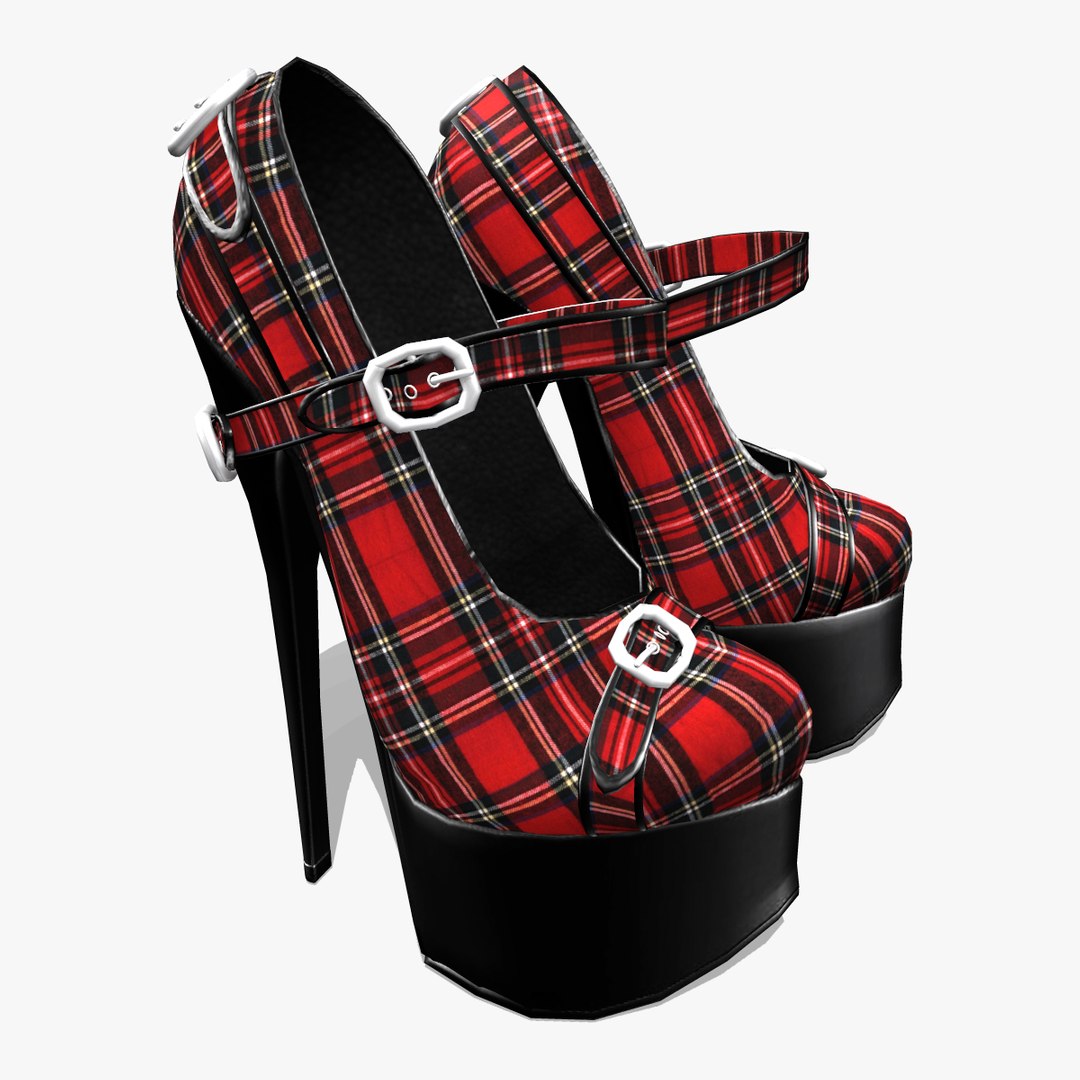 Stiletto Platform Punk Heels 3D - TurboSquid 2072426