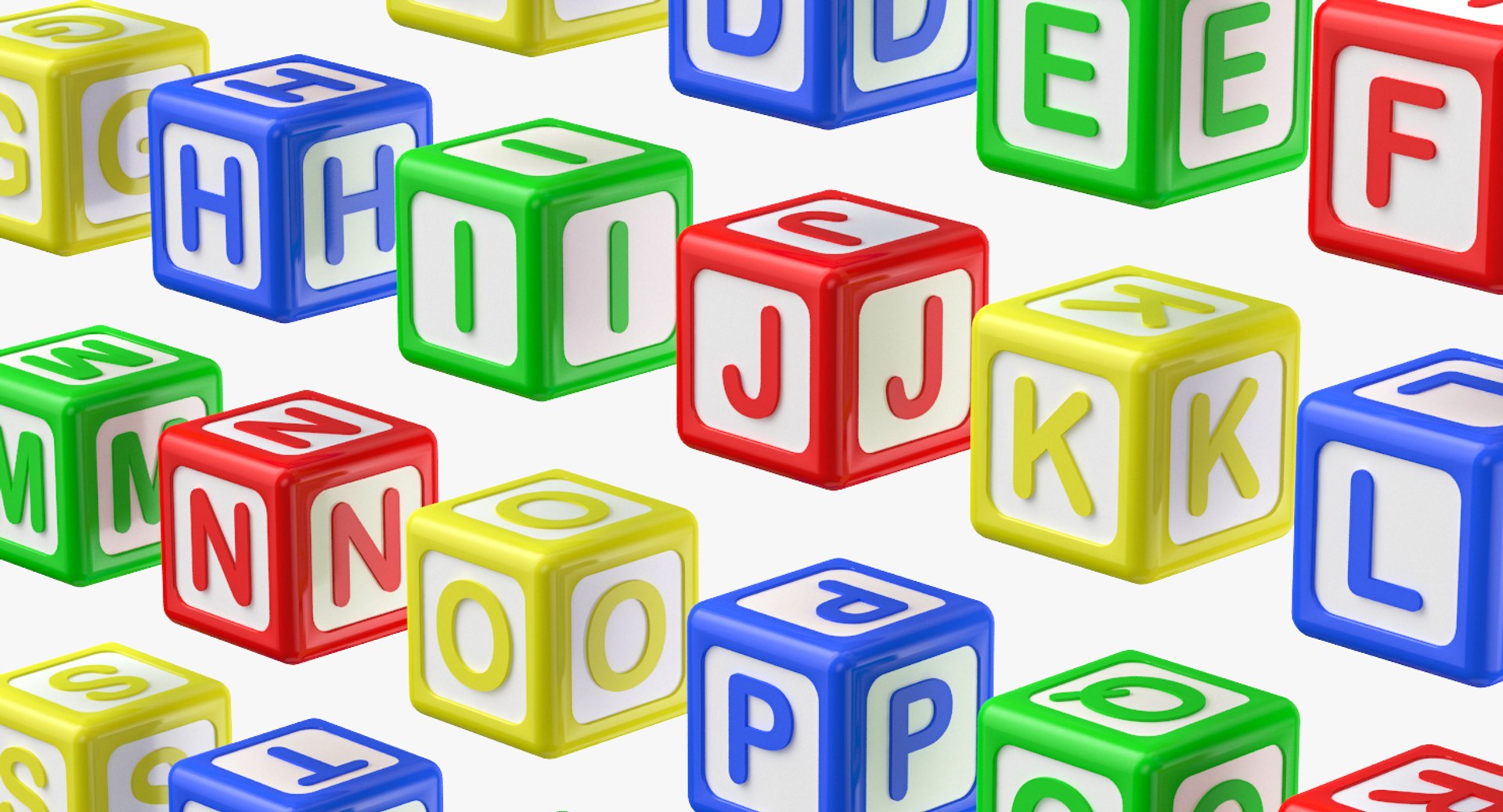 Alphabet Blocks Letters Numbers 3D - TurboSquid 1292483