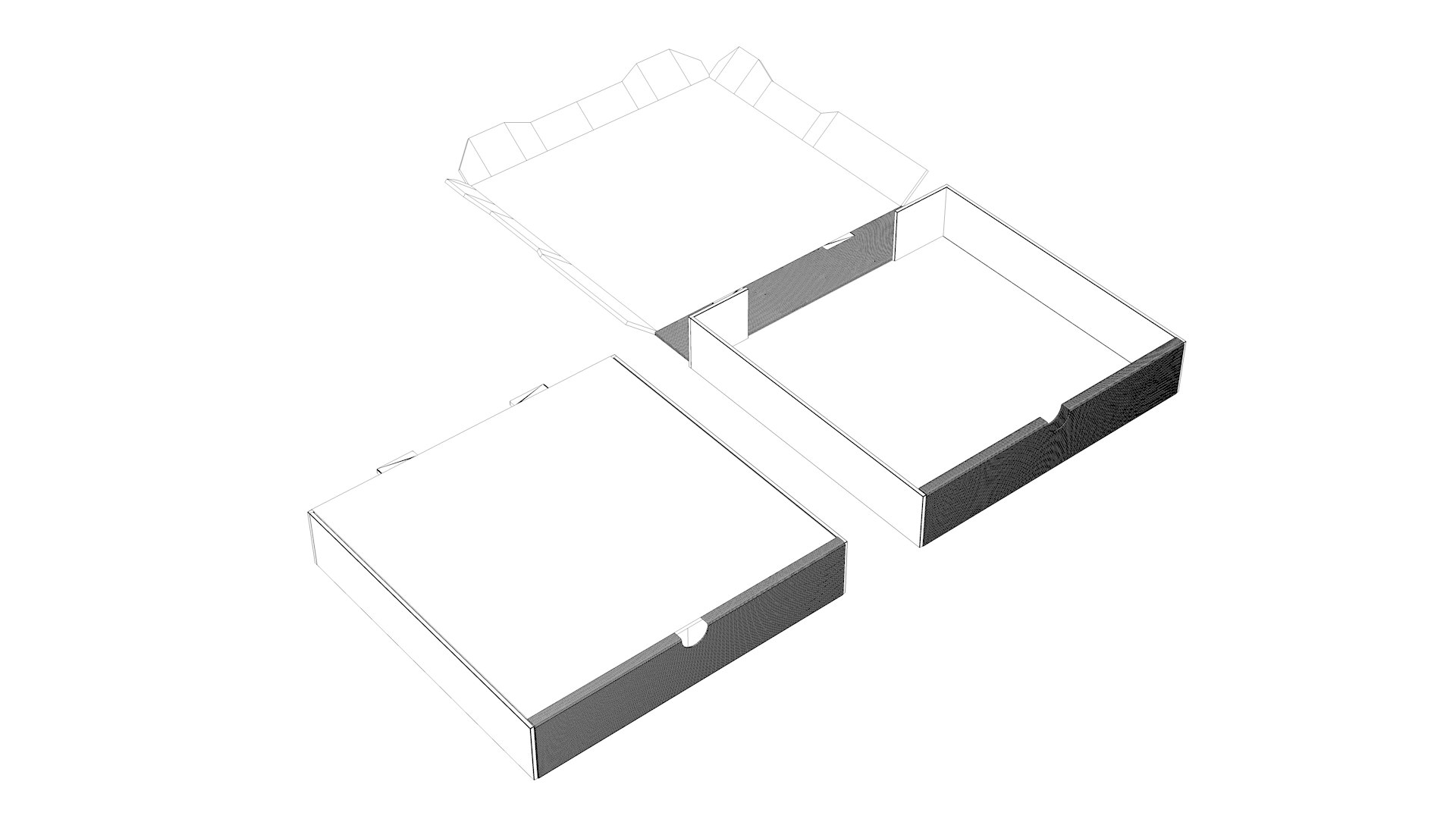 3D Pizza Box Model - TurboSquid 1889184