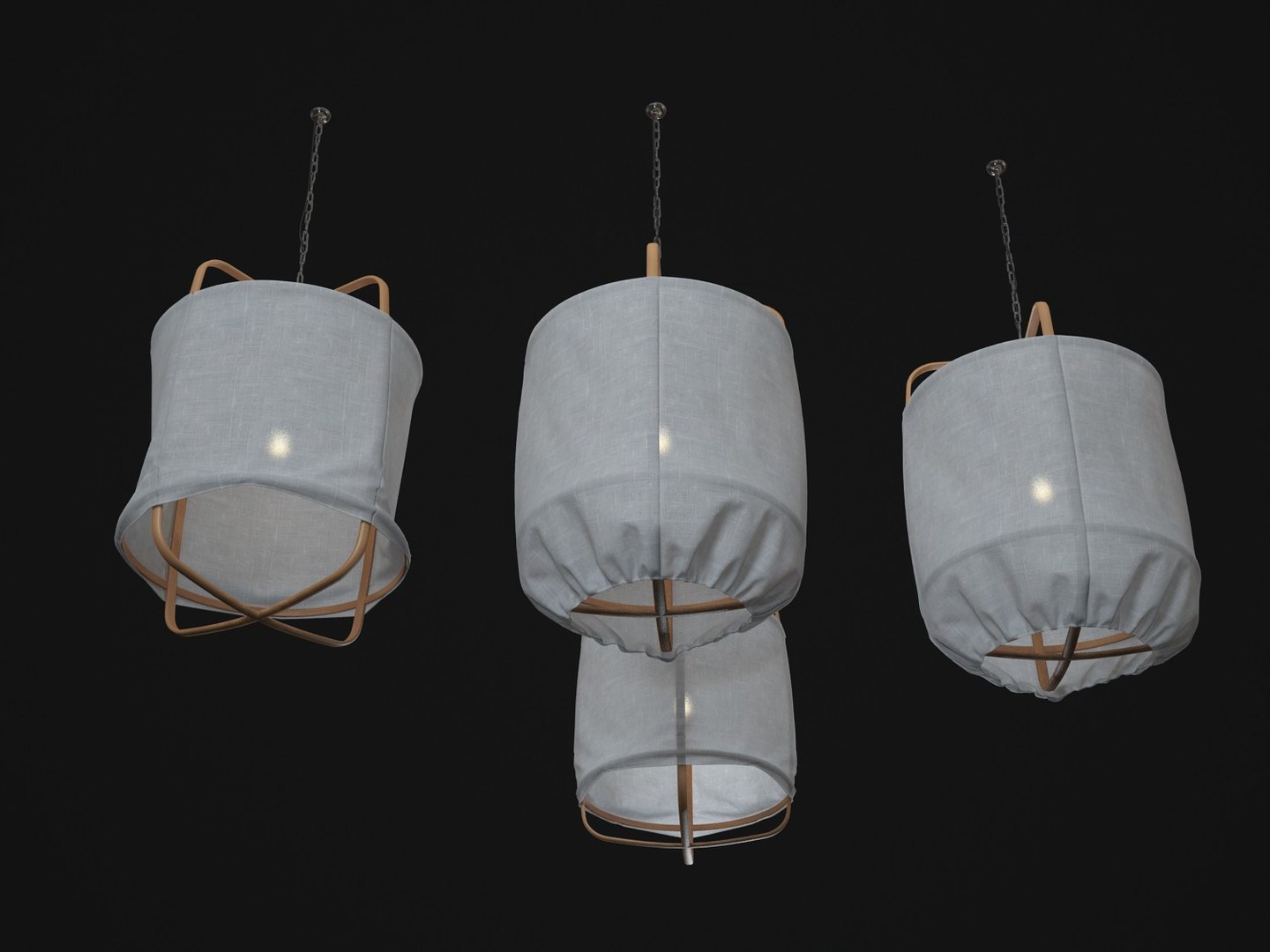 3d Model Z1-cotton-lamp