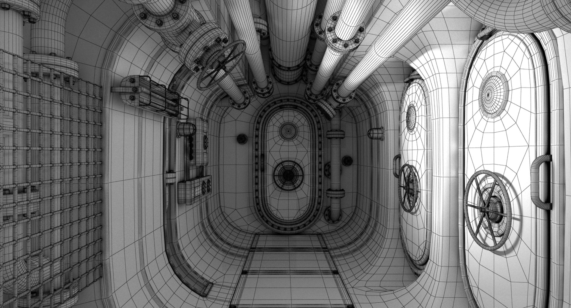Submarine Corridor 3D Model - TurboSquid 1301005