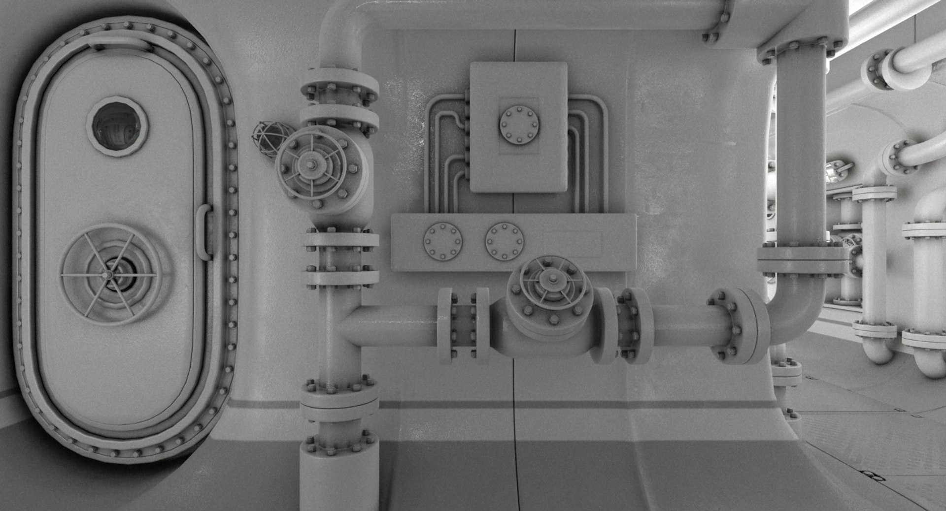 Submarine Corridor 3D Model - TurboSquid 1301005