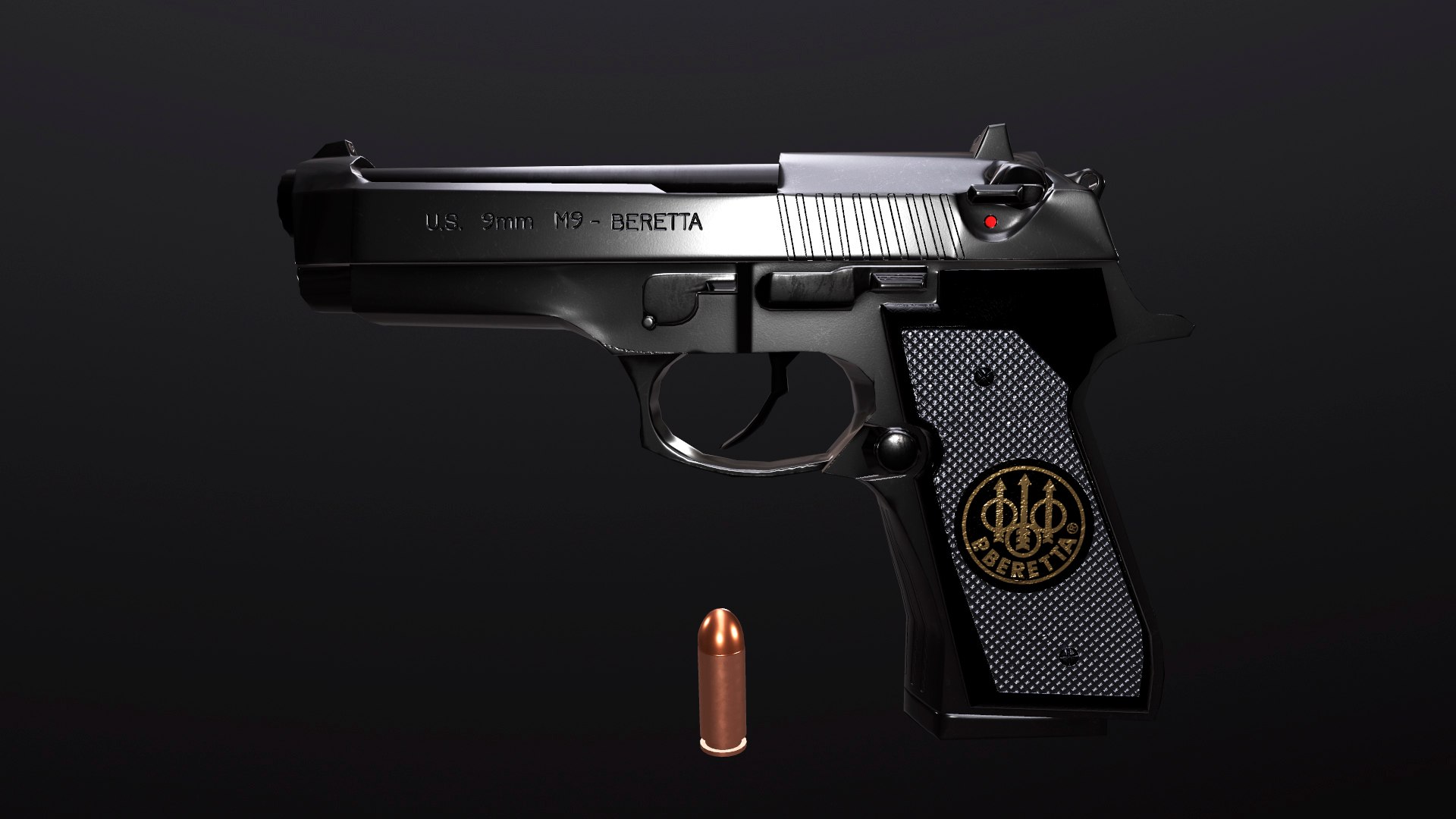 3D Model Beretta M9 - TurboSquid 1724609