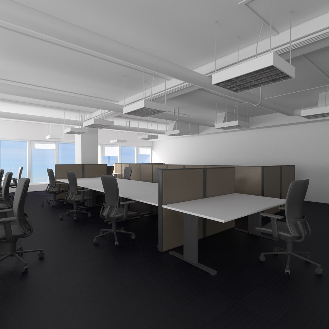 3d Office Design Model