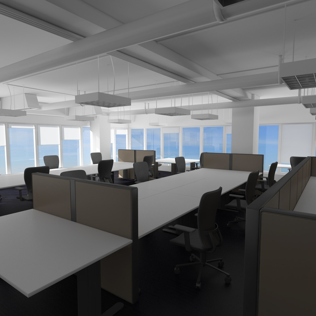 3d Office Design Model