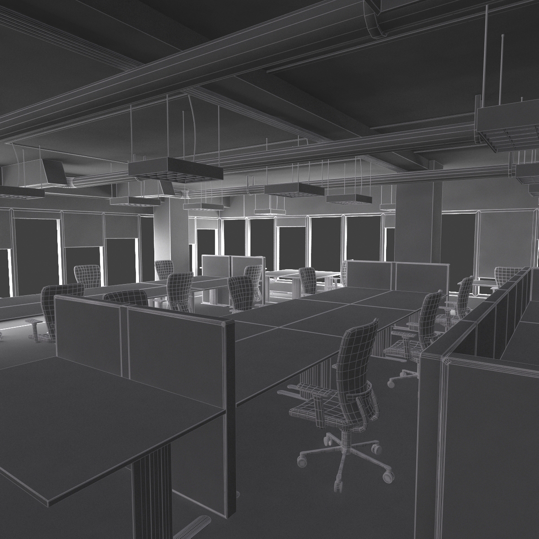 3d Office Design Model