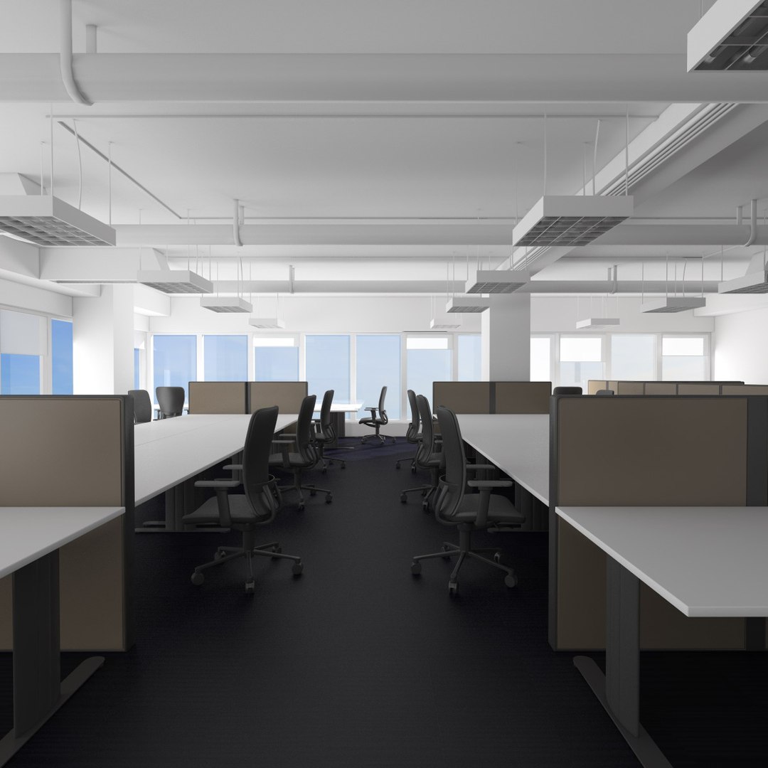 3d Office Design Model