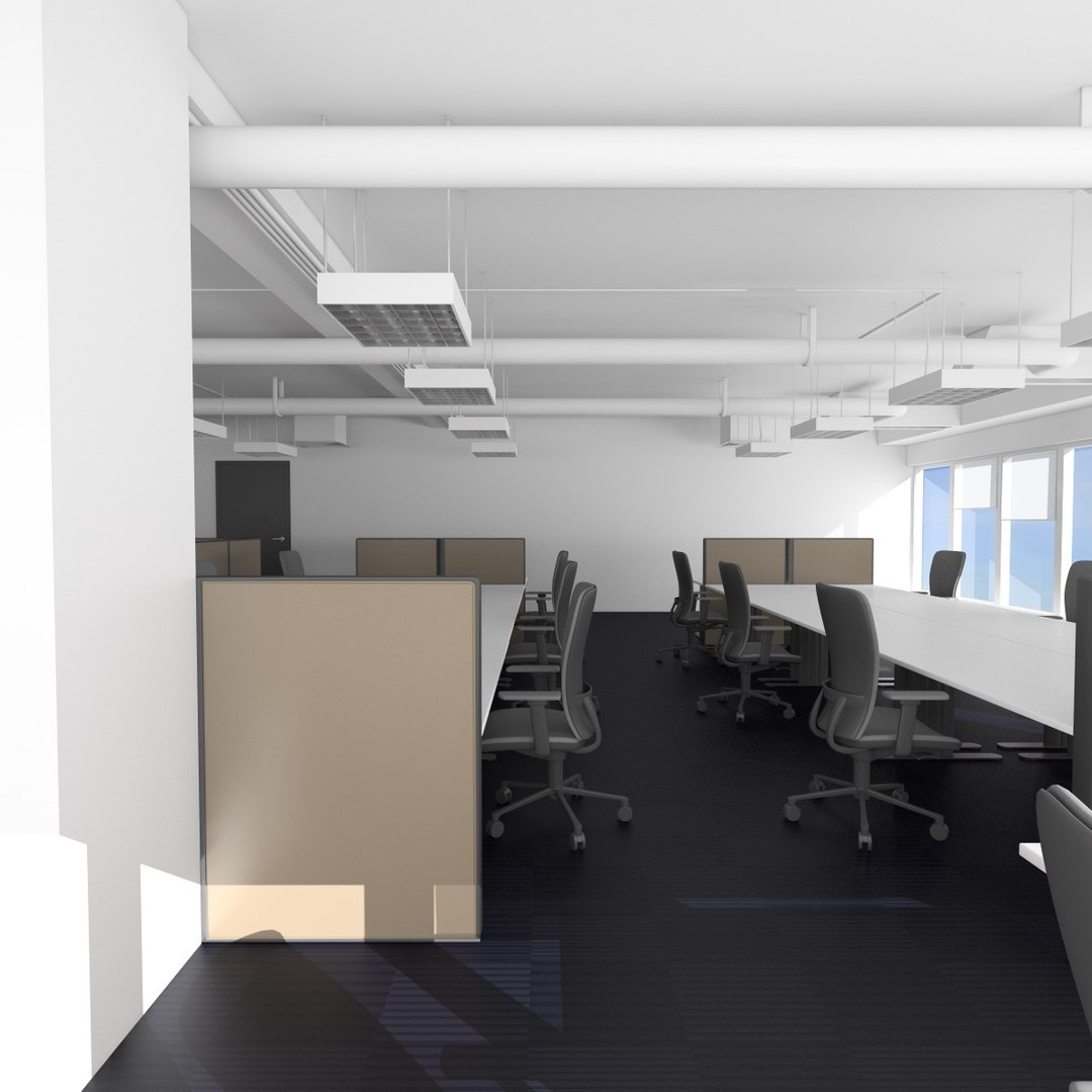 3d Office Design Model