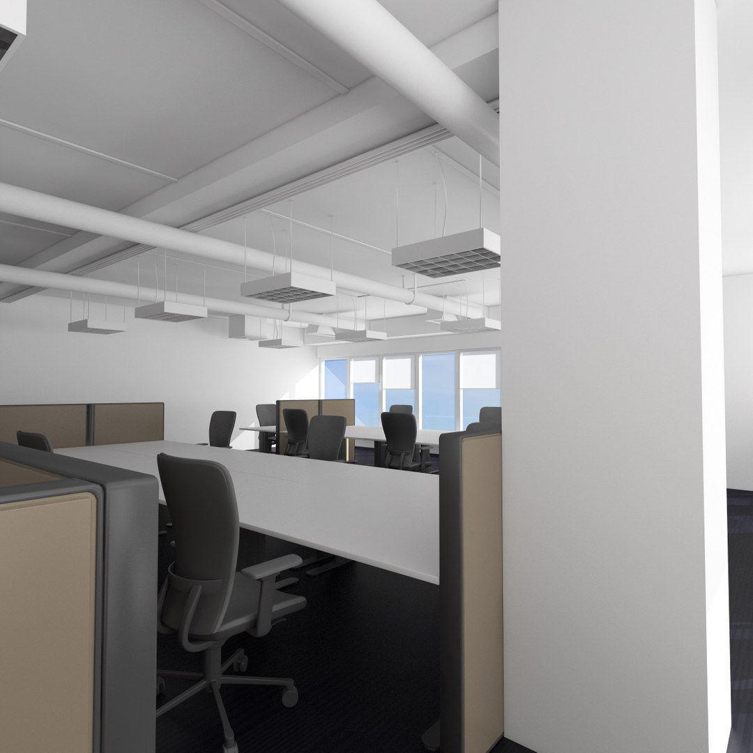 3d Office Design Model