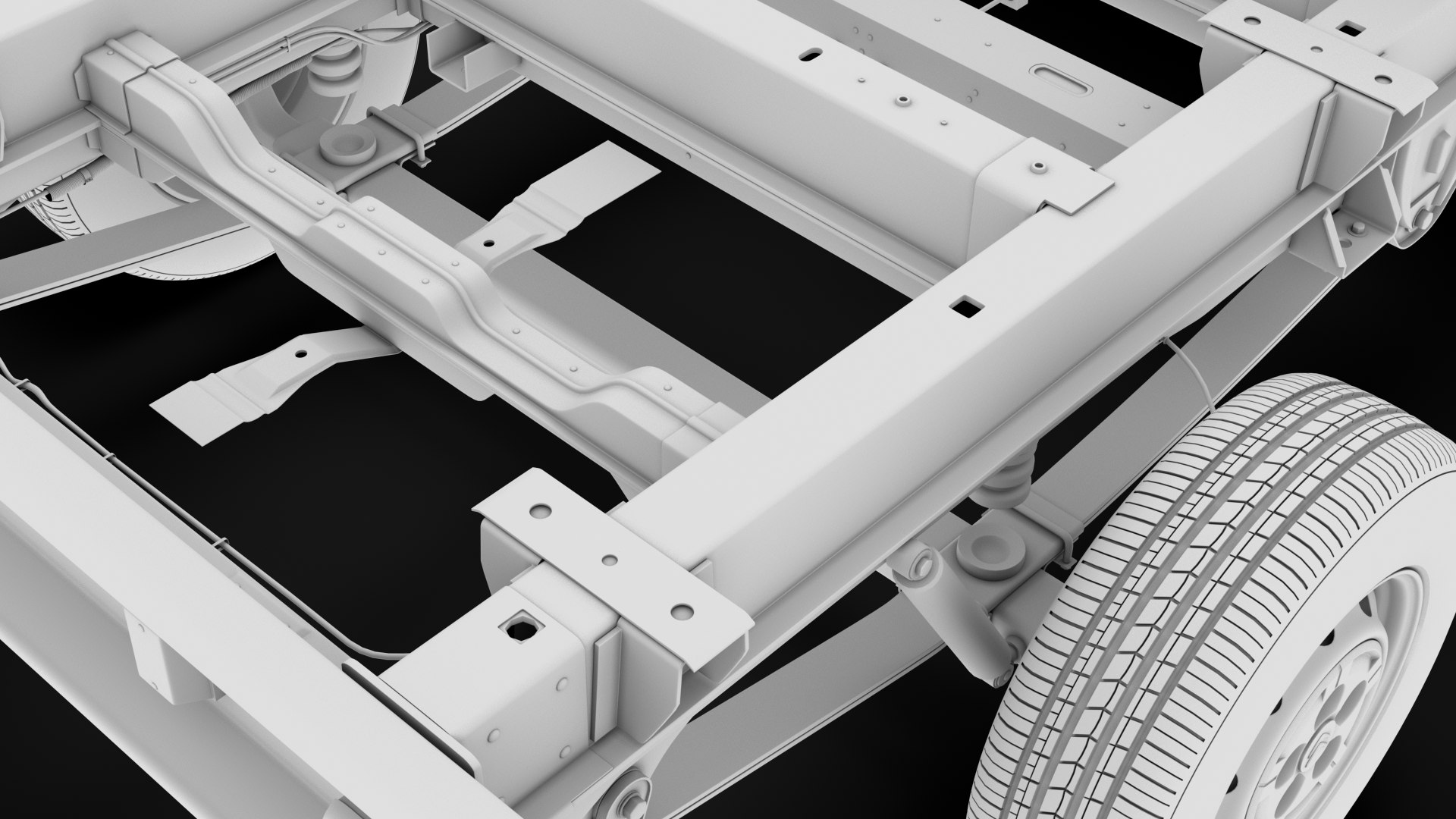 3D citroen jumper relay chassis model - TurboSquid 1451901