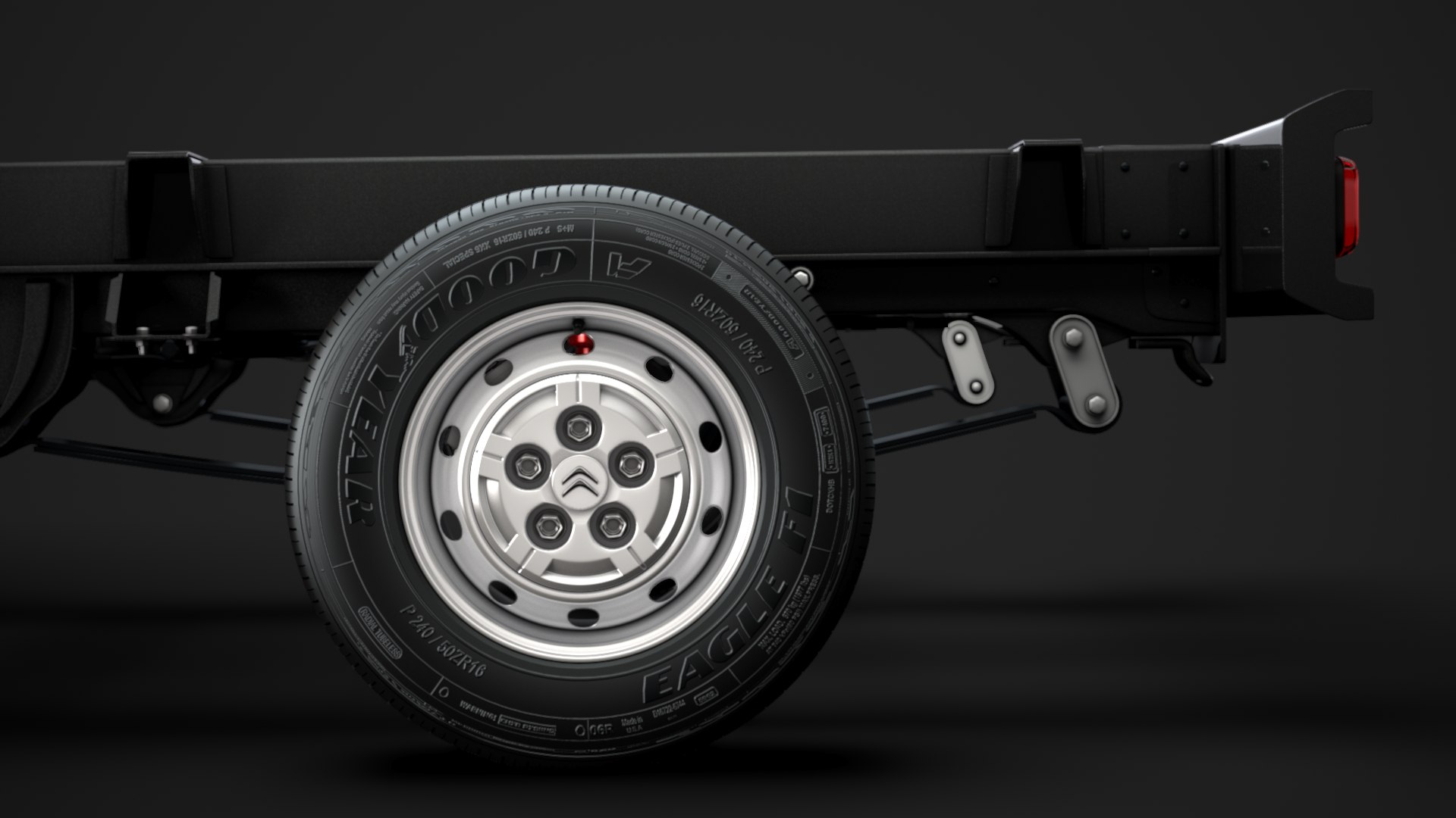 3D citroen jumper relay chassis model - TurboSquid 1451901