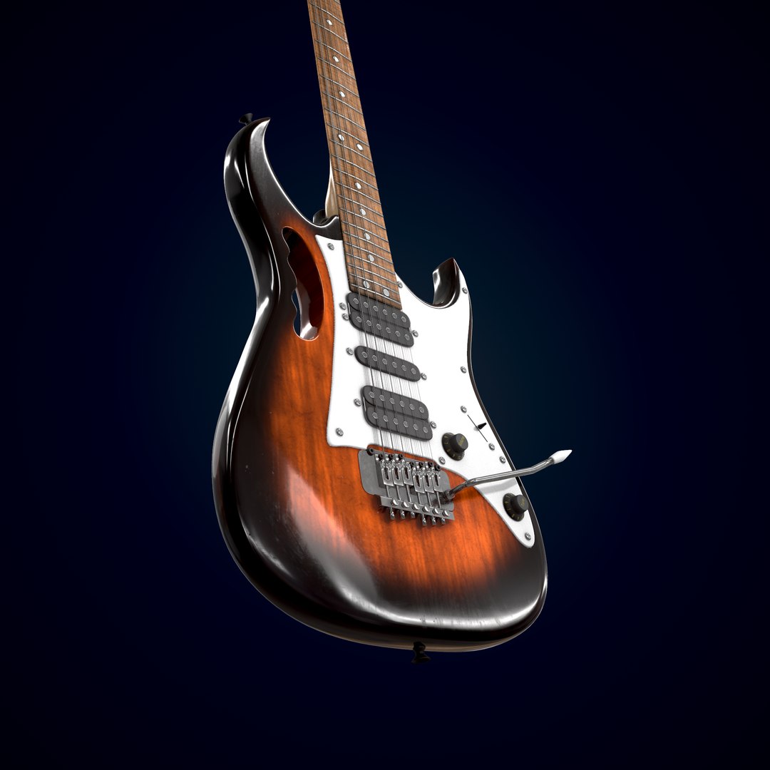 3D Electric Guitar Homage HEG-380 - TurboSquid 1783529