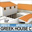 ancient greek house c 3d model