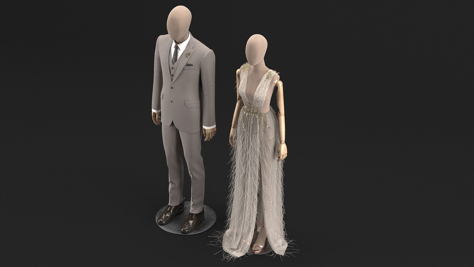 3D Mannequin Set 03 - TurboSquid 2088824