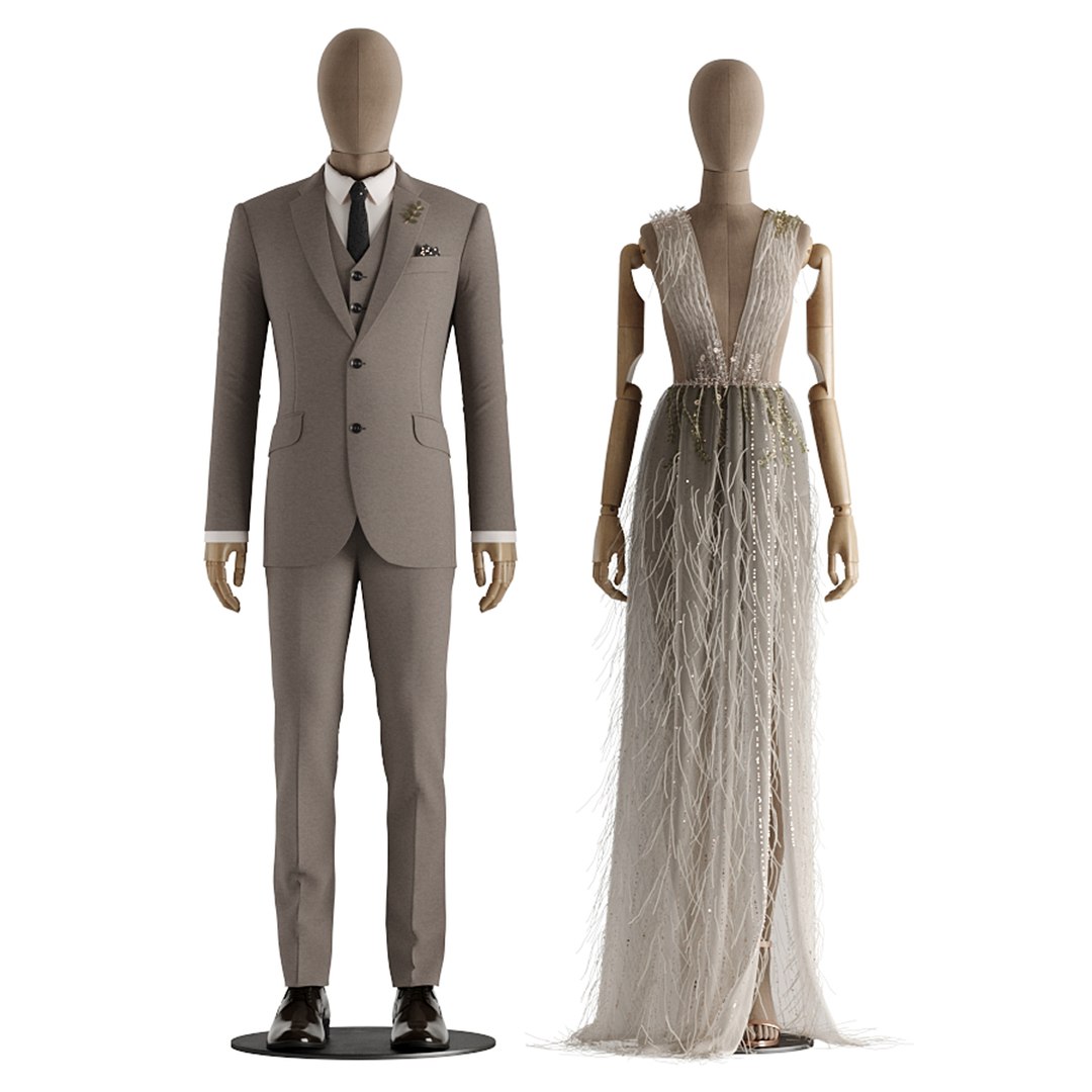 3D Mannequin Set 03 - TurboSquid 2088824