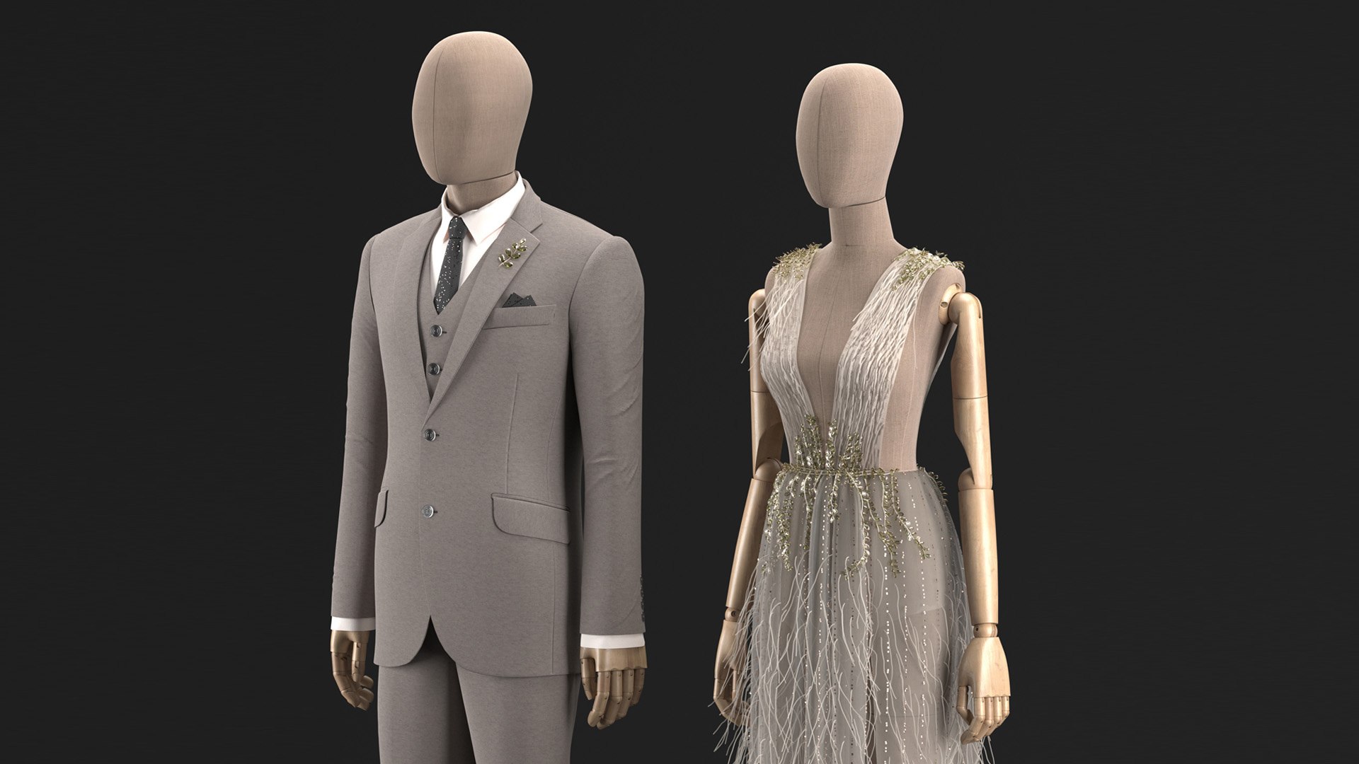 3D Mannequin Set 03 - TurboSquid 2088824