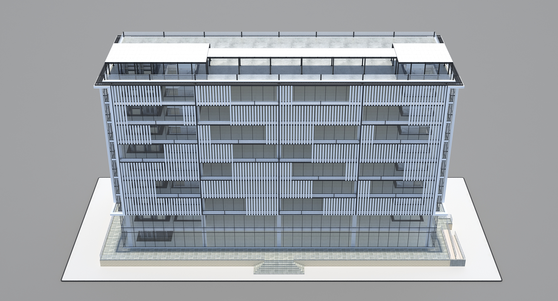 office building 1 interior 3d max
