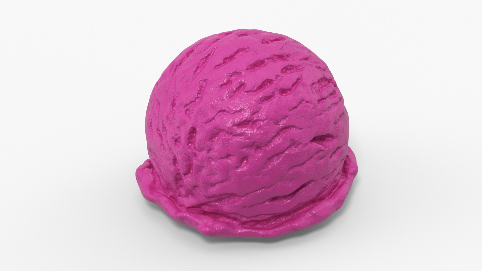 Strawberry Ice Cream Ball 3D Model - TurboSquid 2233808