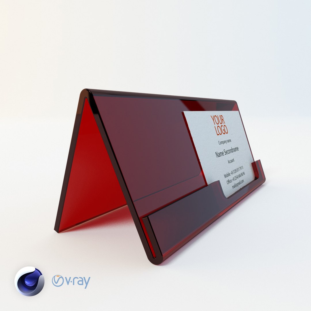 Business Card 3D Model - TurboSquid 1259522