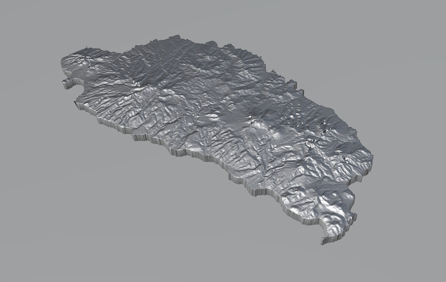 3D Dominica Terrain Map - TurboSquid 2336023