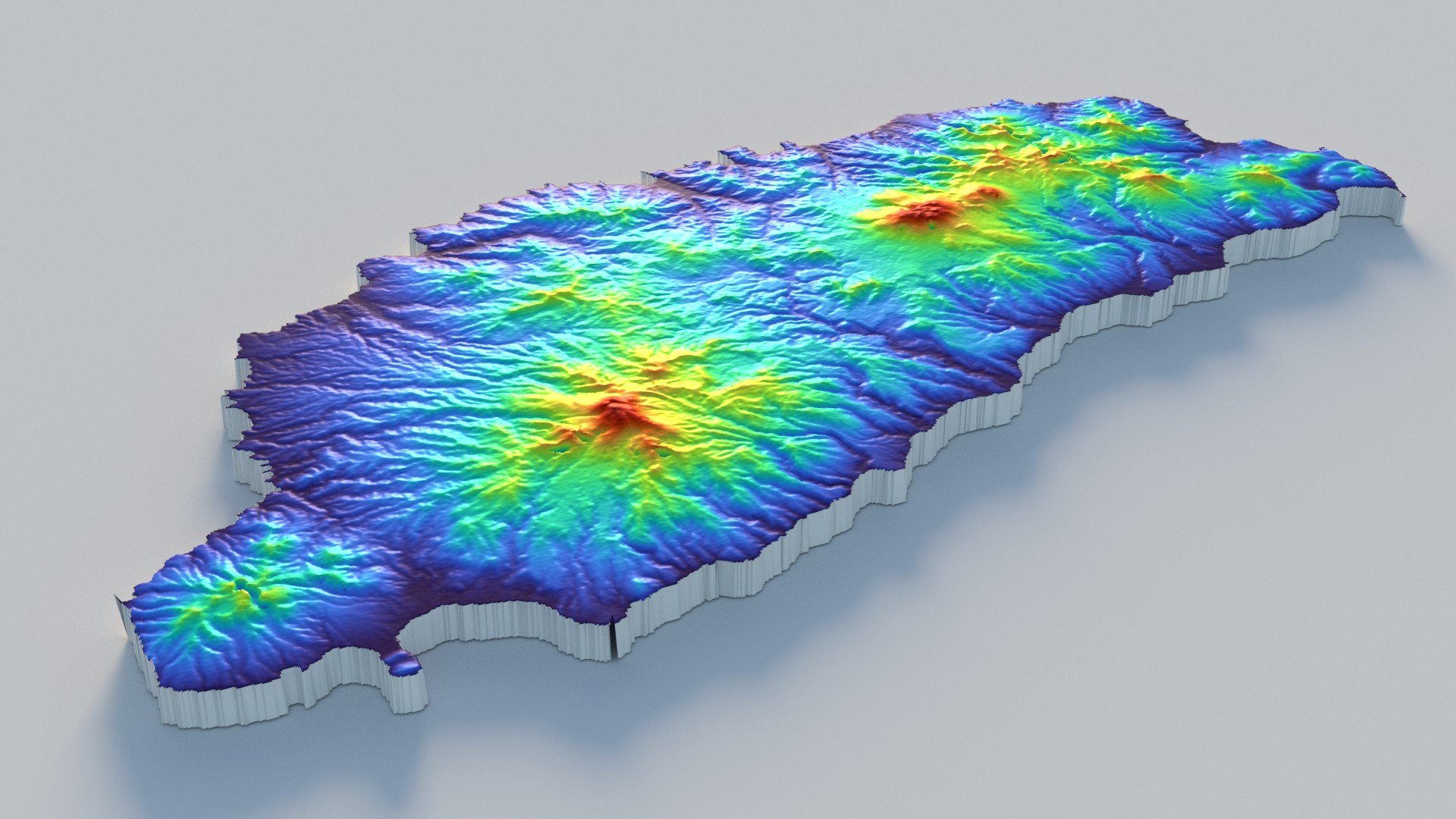 3D Dominica Terrain Map - TurboSquid 2336023