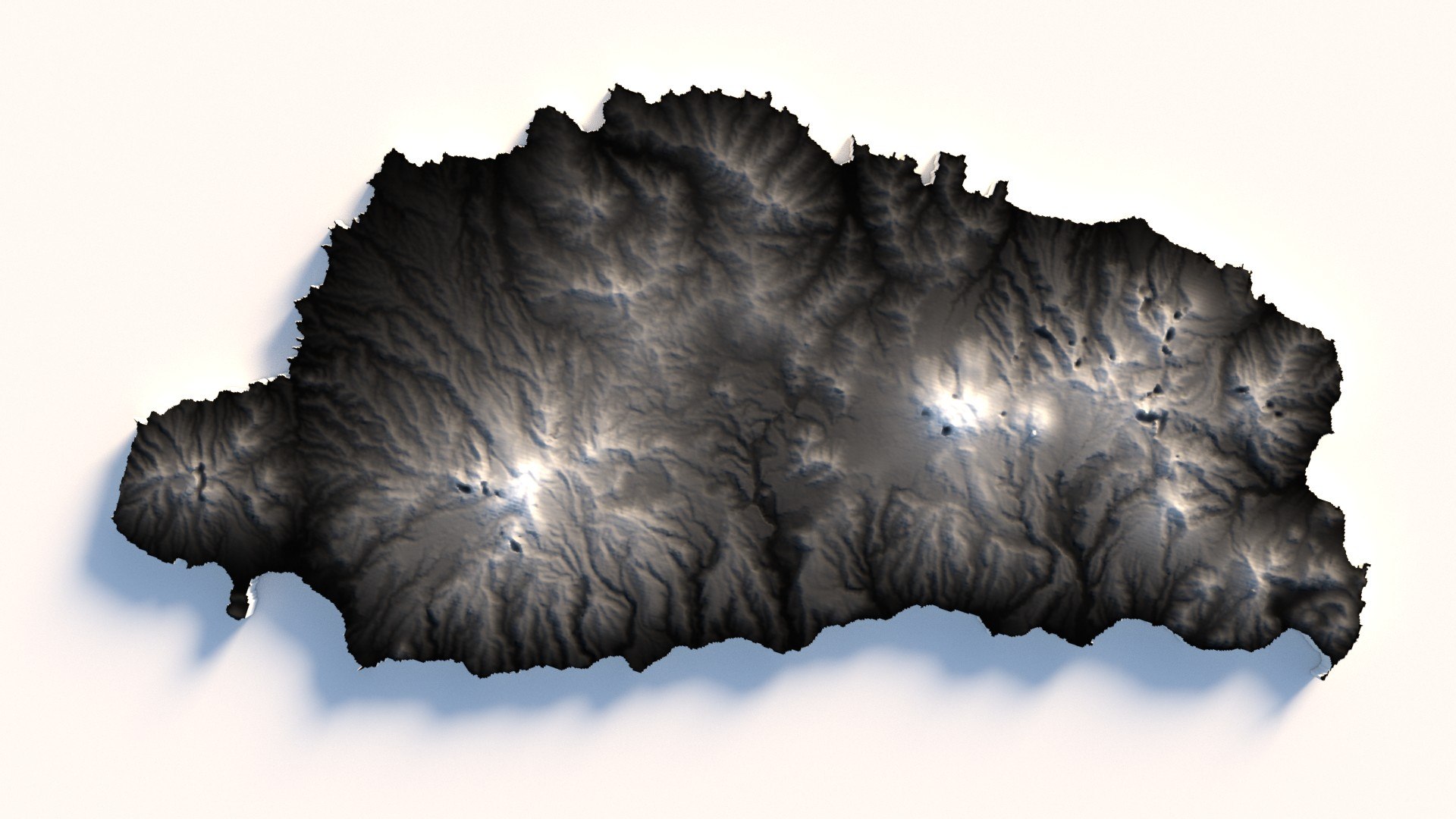 3D Dominica Terrain Map - TurboSquid 2336023