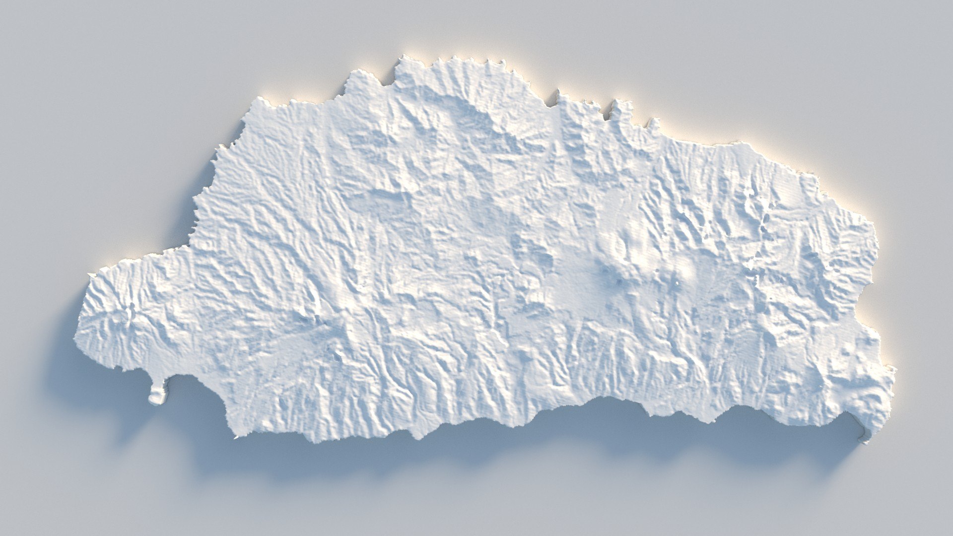 3D Dominica Terrain Map - TurboSquid 2336023