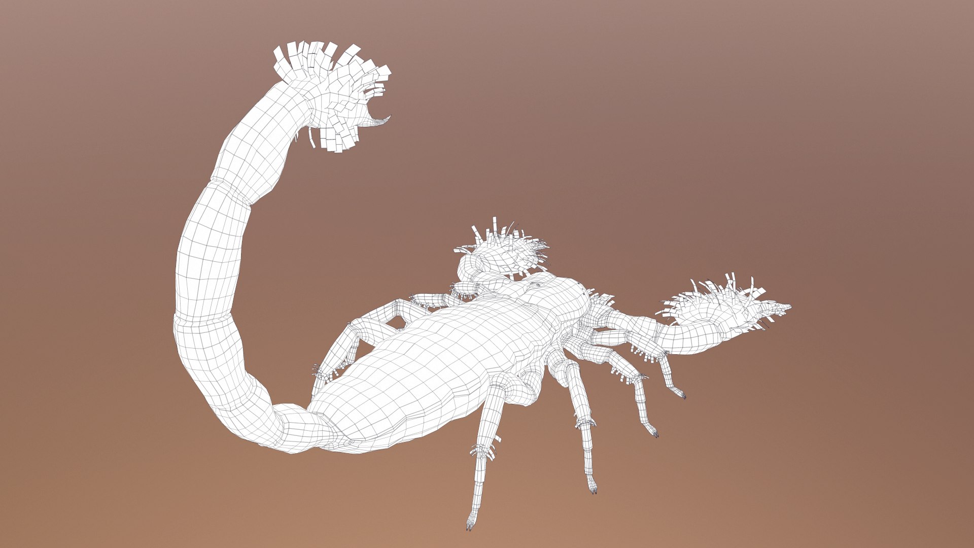 scorpion mantis stag 3d model