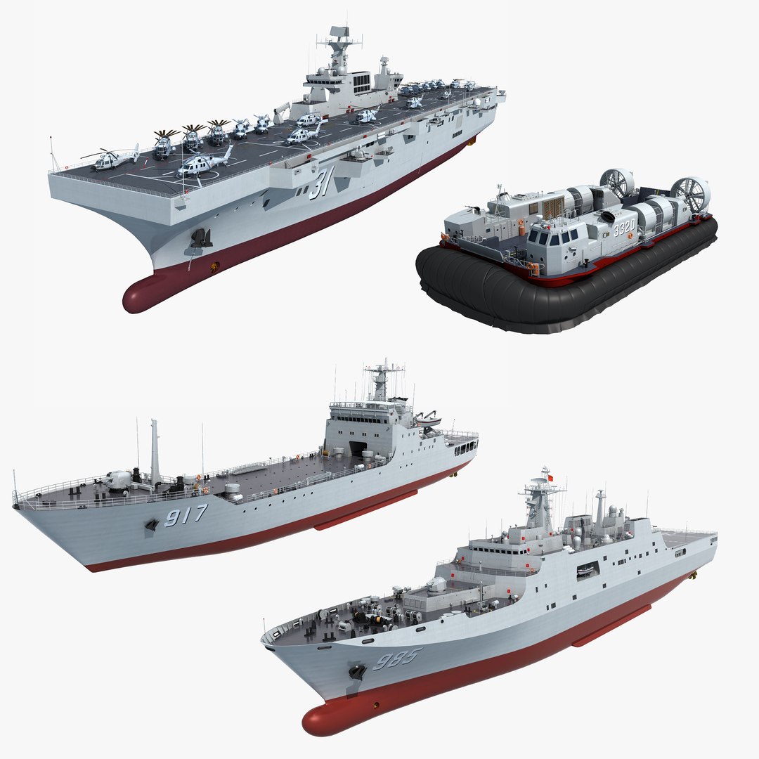 3d Model Chinese Navy Warships Collection Turbosquid 2267411