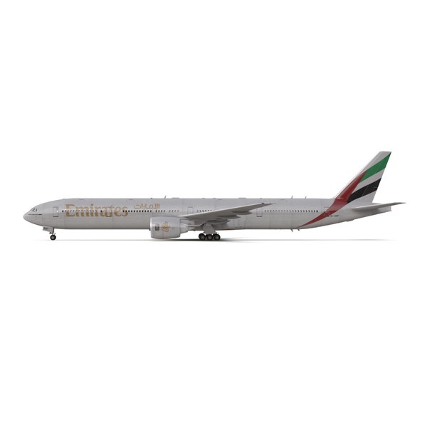3d model boeing 777-300 emirates airlines