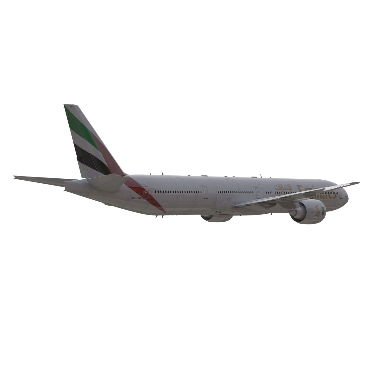 3d model boeing 777-300 emirates airlines