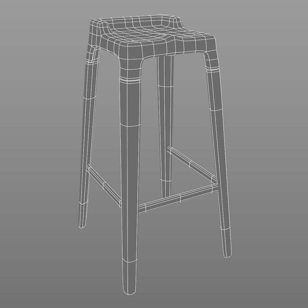 3d Model Of Stool