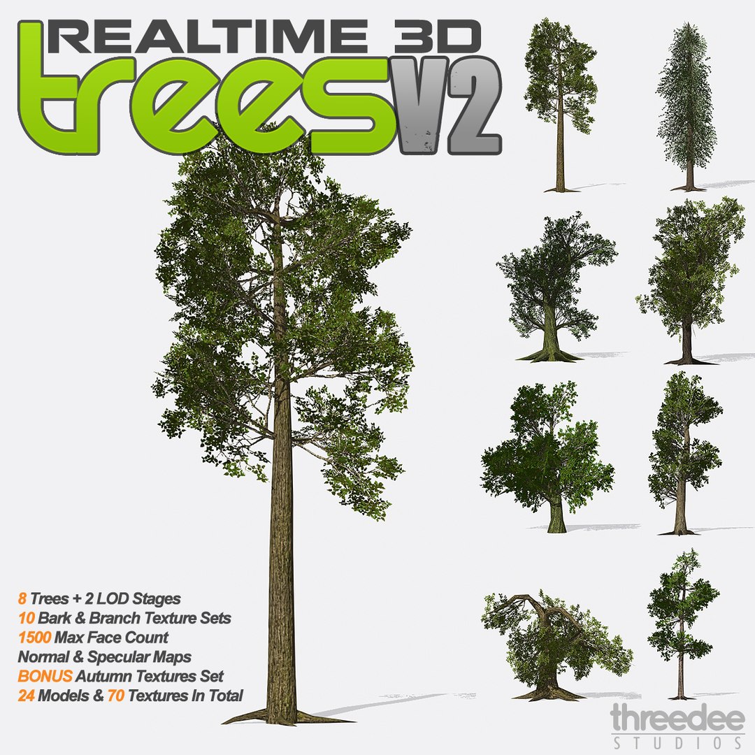 Realtime Trees V2 - 3d Model