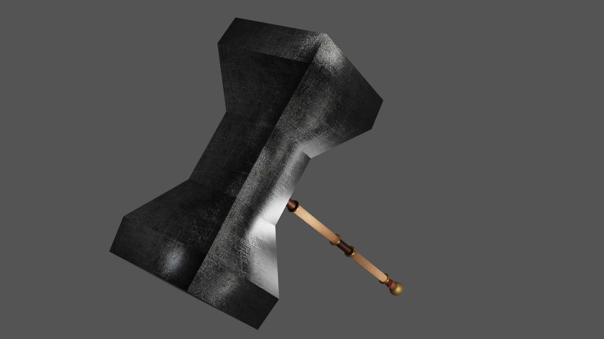3D simple warhammer hammer - TurboSquid 1654662