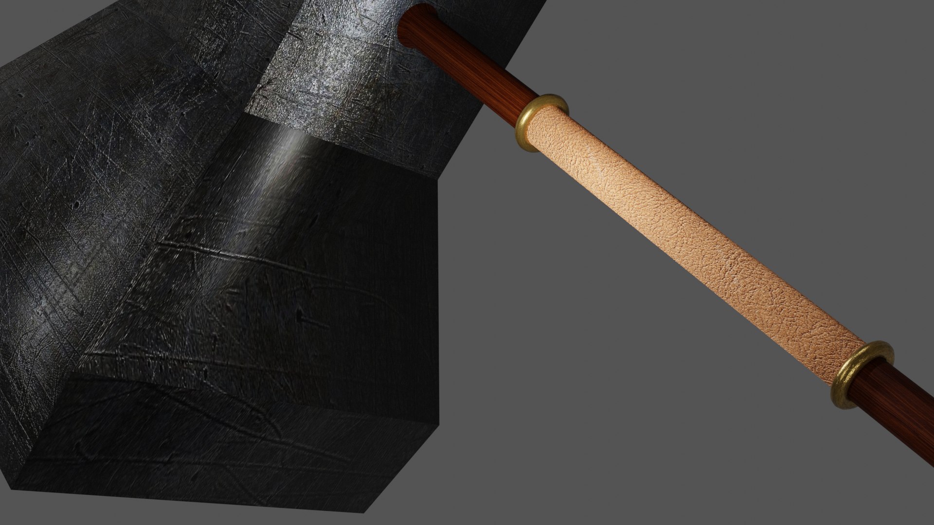 3D simple warhammer hammer - TurboSquid 1654662